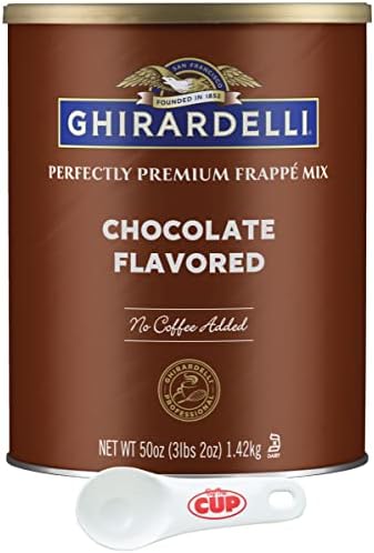 Amazon.com : Ghirardelli Chocolate Premium Frappé Mix, 3.12 lb Can with ...