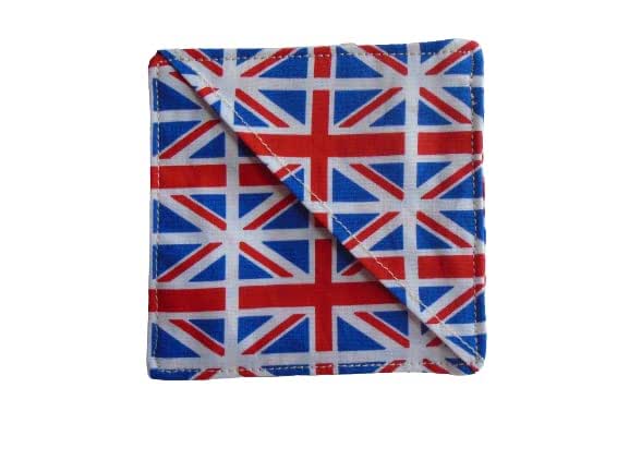 x3 (Three) Union Jack Fabric Corner Bookmarks : Amazon.co.uk: Home ...