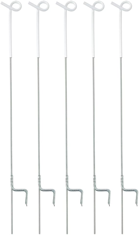 Amazon.com : Strainrite® Goldfoot Springsteel Pigtail Electric Fence ...