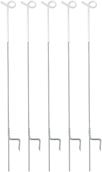 Amazon.com : Strainrite® Goldfoot Springsteel Pigtail Electric Fence ...