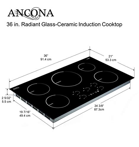 Ancona 36-Inch Induction Cooktop Review - Cookery Space