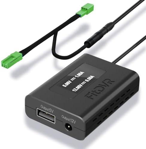 Amazon.com: FitDVR Power Adapter (3-Pin) for Dash Cam, Radar, Dashcam ...