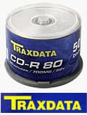 Traxdata CD-R 52x 50pk CD-R 700MB 50pcs – CD-RW Virgin (CD-R, 700 MB ...