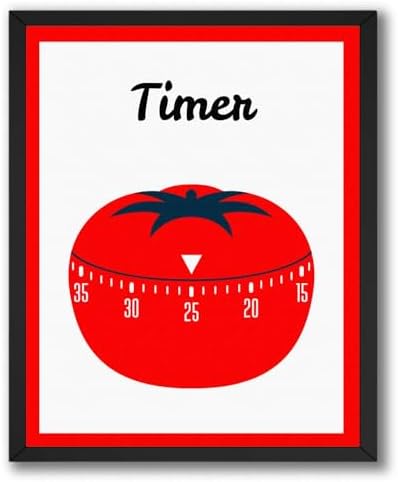 Amazon.com: InkFlow Posters Kitchen Timer Poster - Tomato Timer ...