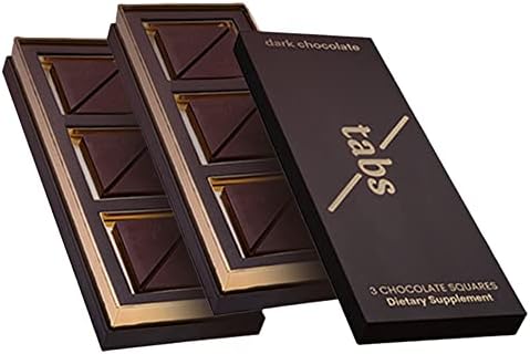 Amazon.com : Tabs Chocolate Squares for Couples (2 Boxes) - Dark ...
