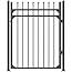 XCEL - Black Steel Anti-Rust Fence Gate - 4ft W x 5ft H - Easy ...
