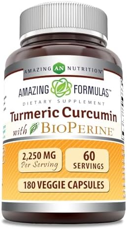 Amazon.com: Amazing Formulas Turmeric Curcumin with Bioperine ...