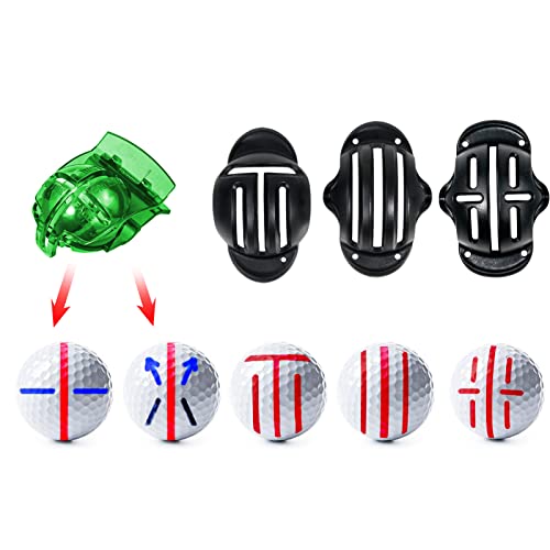 Snapklik.com : Golf Ball Markers, 4 Golf Ball Marking Stencils And 3 ...