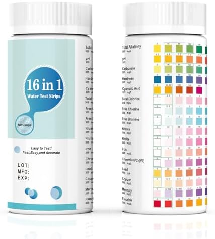 MOGONE 16 in 1 Aquarium Test Kit, Fish Tank Test Strips, 100 Strips ...