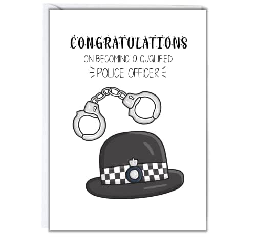 Police Congratulations Card - Police Graduation - Police Officer Congratulations - Policeman ...