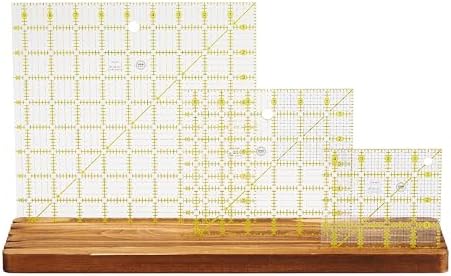 5-Slot Wooden Quilting Ruler Stand and Template Organizer, Sewing ...