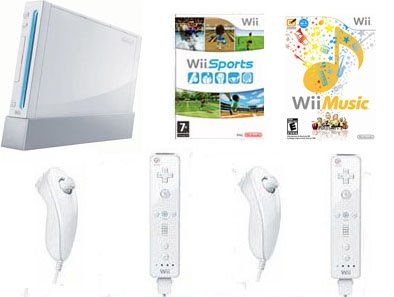 Amazon.com: Nintendo Wii 2 Player Wii Music Bundle : Video Games