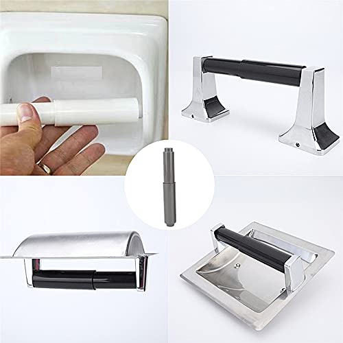 Snapklik.com : Toilet Paper Holder Roller 2pcs Gray Color Plastic ...