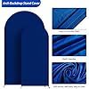 Amazon.com: Putros Wedding Arch Cover Set of 2 Royal Blue Spandex ...