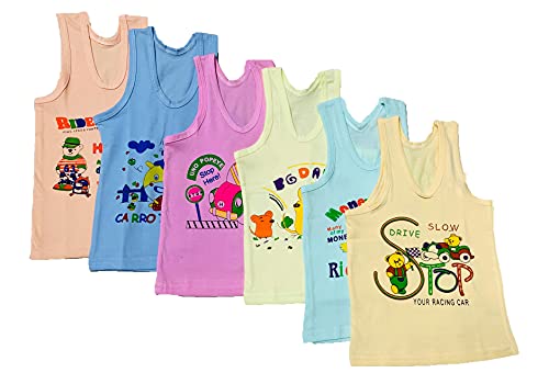 Buy KOCHIKAME Printed Vest baniyan Cotton Inner wear for Baby Summer ...
