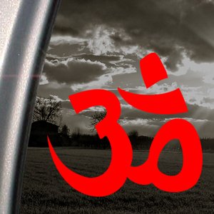 Amazon.com: OM SYMBOL Aum Yoga Meditation Red Decal Window Red Sticker ...