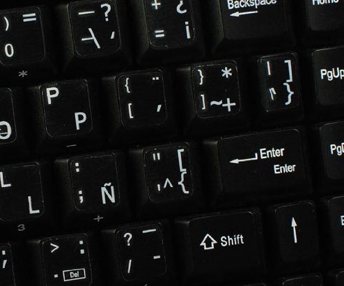 Buy Spanish (Latin American) Keyboard Labels Layout with White ...
