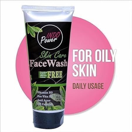 INDOPOWER Skin Care Face Wash For Acne Prone Skin 1.8% Salicylic Acid ...