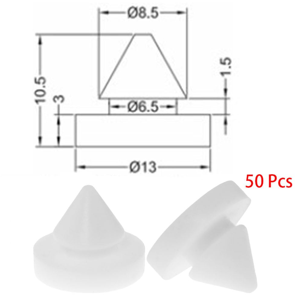 Snapklik.com : 50PCS White Hinge Outlet Door Silencer Rubber Door ...
