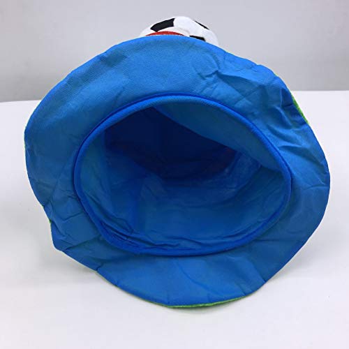 Buy FUNZZY Football Fan Hat Funny Cheer Hat Colorful Cap Party Supplies ...