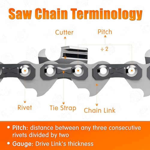 Snapklik.com : NEO-TEC 8 Inch Chainsaw Chain 3 Pack - S33 - .050 Gauge