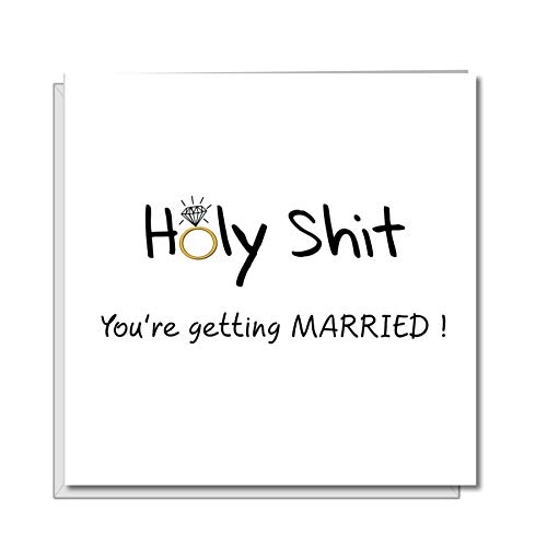 GETTING MARRIED HOLY S*** Congratulations Card - engagement, wedding ...