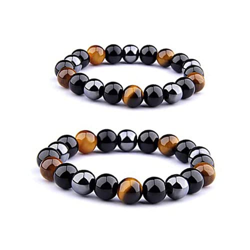 Amazon.com: Couple Triple Protection Bracelets for Men and Women ...
