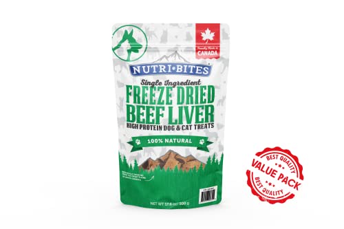Nutri Bites (Value Pack Beef Liver Pets Treats Freeze Dried Premium ...