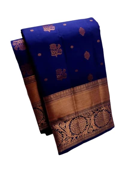 Benaifer Fashion Women's Banarasi Soft Lichi Silk Saree Zari Woven ...