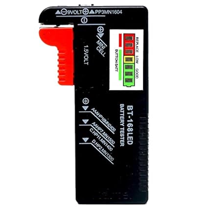 Nartel® LED Digital Battery Tester Battery Checker Multi Size for AA ...