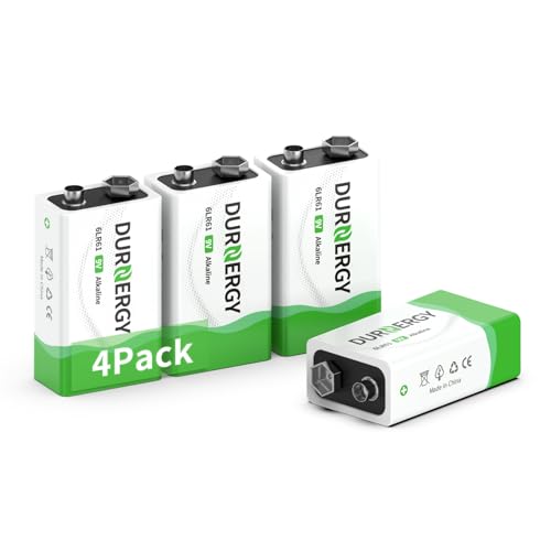 Snapklik.com : DURNERGY 9 Volt Battery, Rechargeable 9V Batteries 4 ...