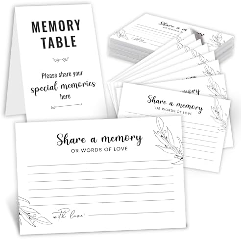 Amazon.com: WOODAMORE Share A Memory Card For Celebration Of Life Ideas ...