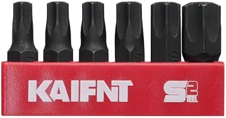 Amazon.com: KAIFNT K504-028 S2 Steel Impact Driver Star Bit Set, T30 ...