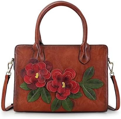Amazon.com: Handbags for Women Leather Shoulder Bag Top Handle Satchel ...
