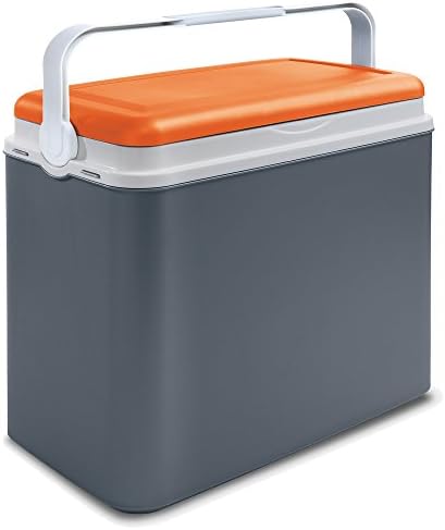 24 Litre Coloured Cooler Box Grey & Orange : Amazon.co.uk: Home & Kitchen