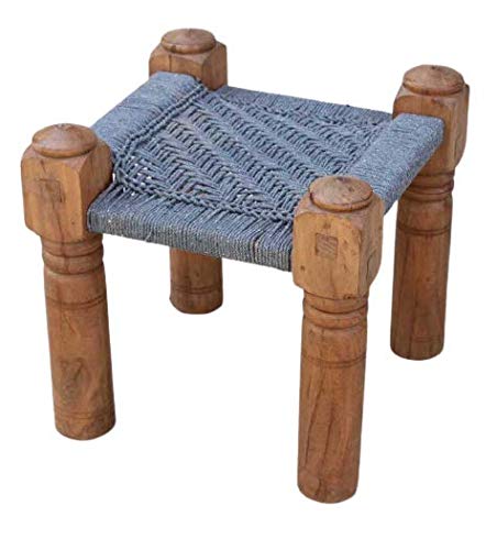 Antique India Home Wooden Charpai Stool for Home : Amazon.in: Home ...