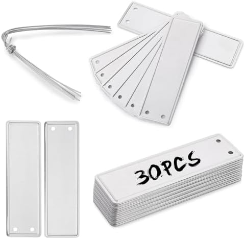 30PCS Aluminum Plant Label for Outdoor Plants, Metal Plant Tags, Tree ...