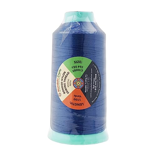 Snapklik.com : Mandala Crafts Tex 90 Bonded Nylon Thread For Sewing