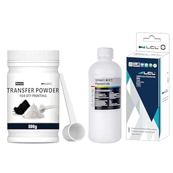 Amazon.com: LCL 500g/17.6oz DTF Powder Black Digital Transfer Hot Melt ...
