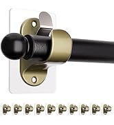 Amazon.com: MUAKIOY No Drill Curtain Rod Brackets, (8 Pack) Self ...