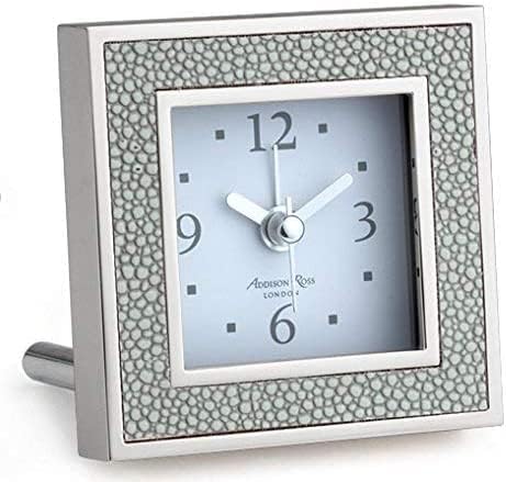 Amazon.com: Addison Ross White & Gold Plated Silent Alarm Clock : Home ...