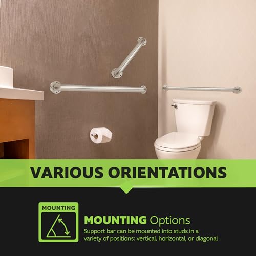 Snapklik.com : Homewerks 068 HW11218SS 18 Inch Bathroom Grab Bar