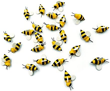 Amazon.com: 1shopforyou Lot of 12 Miniature Honeybee Craft Cute Bee ...