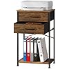 Amazon.com: VonDream Small Printer Table for Home Office, Tall Side ...