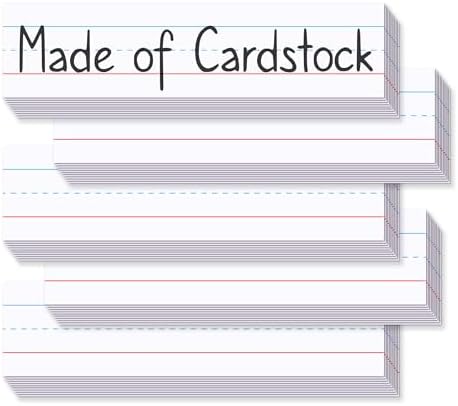 Amazon.com: 112 Sheets Rainbow Sentence Strips, 92LB/250gsm Cardstock ...