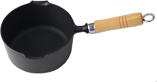 Amazon.co.jp: 岩鋳 Iwachu 片手鍋16(木柄付) 黒焼付 内径16cm IH対応 南部鉄器 24070 : ホーム＆キッチン