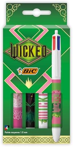 BIC Wicked 4 Colour Retractable Ballpoint Pen Pack of 4 : Amazon.co.uk ...