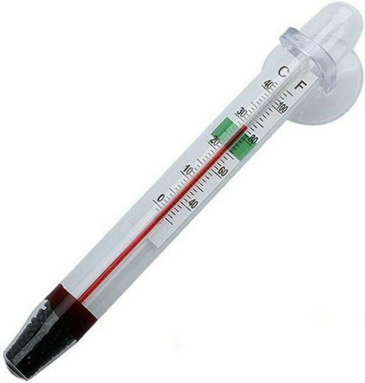 Marina Aquarium Floating Glass Thermometer with Sucker, Transparent ...