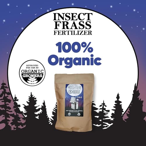 Organic Mechanics 3-2-2 Insect Frass Fertilizer, 2 Pounds - for All ...