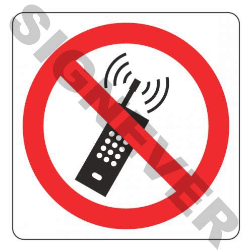 Buy SIGN EVER Mobile Not Allowed No Entry Sign Boards For Hospital ...